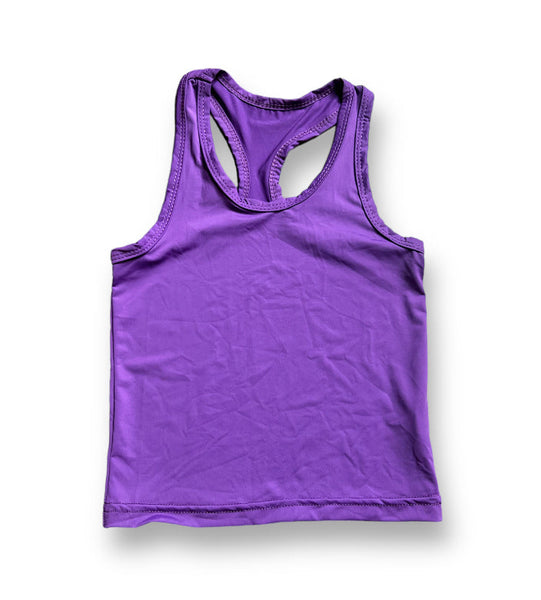 Purple Razorback Kid Tank – Belle Cher